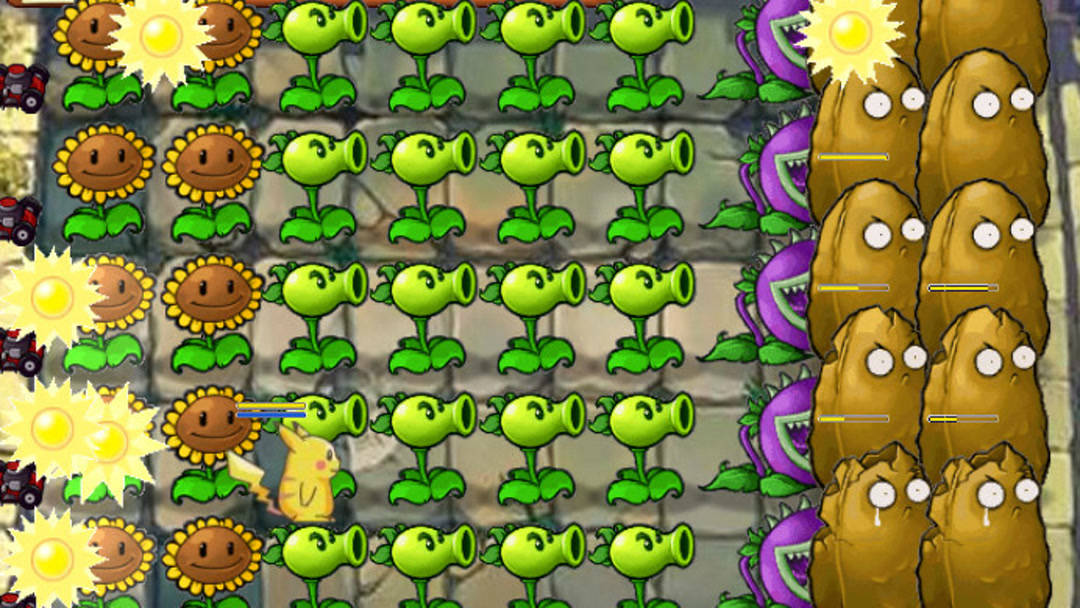 植物大战僵尸小小精灵32无敌强悍双层坚果墙准备好了游戏