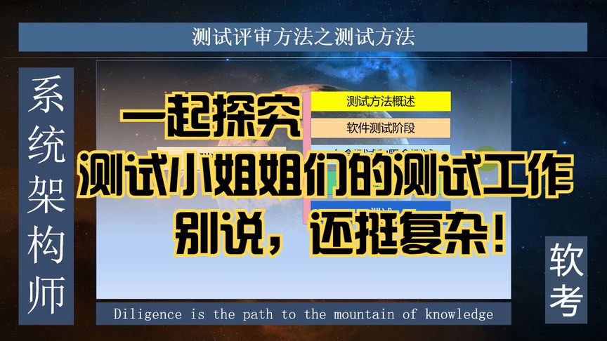 系统架构师考试:测试评审方法之测试方法