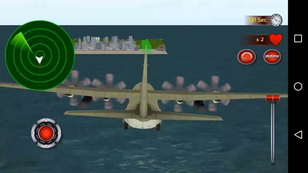 汽车模拟游戏:飞机空中的飞行