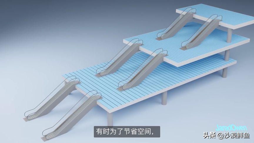 3D动画揭示自动扶梯的工作原理,
