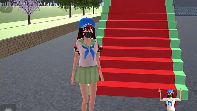 樱花校园模拟器:打卡跑酷,ID在视频里