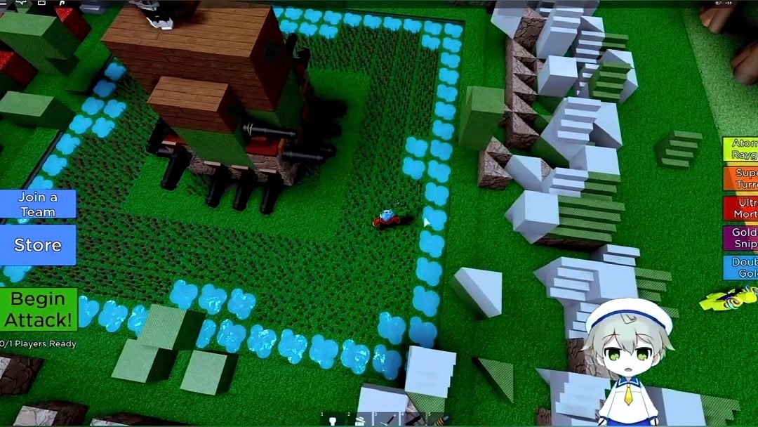 小格解说Roblox建造生存模拟器:建造火炮城堡!