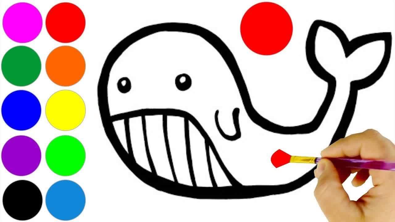 儿童绘画,三分钟快速上手绘画海豚,儿童轻松学画画!