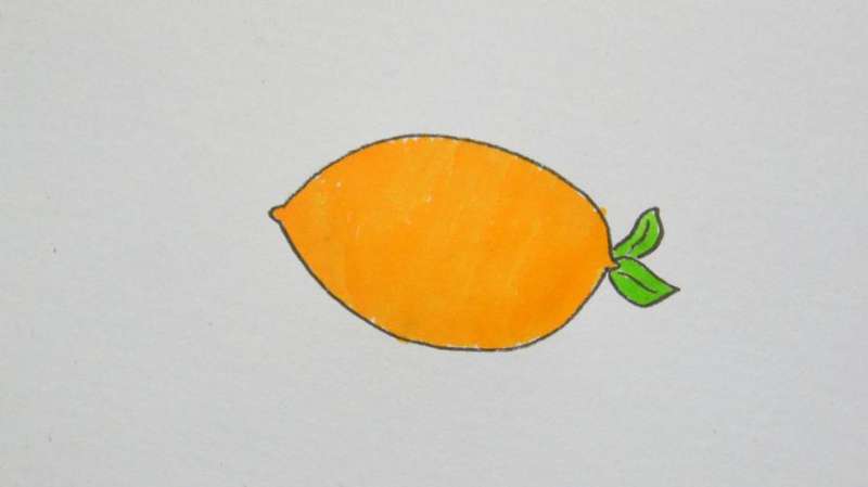 酷萌北鼻简笔画,水果柠檬简笔画的画法