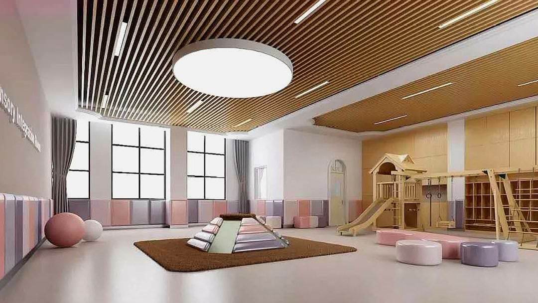 弧形造型铝方通吊顶天花