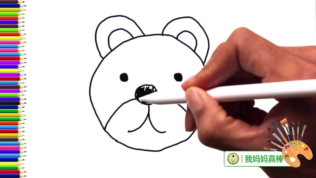 简笔画小熊|一分钟教会孩子画小熊,宝妈们快收藏起来吧!