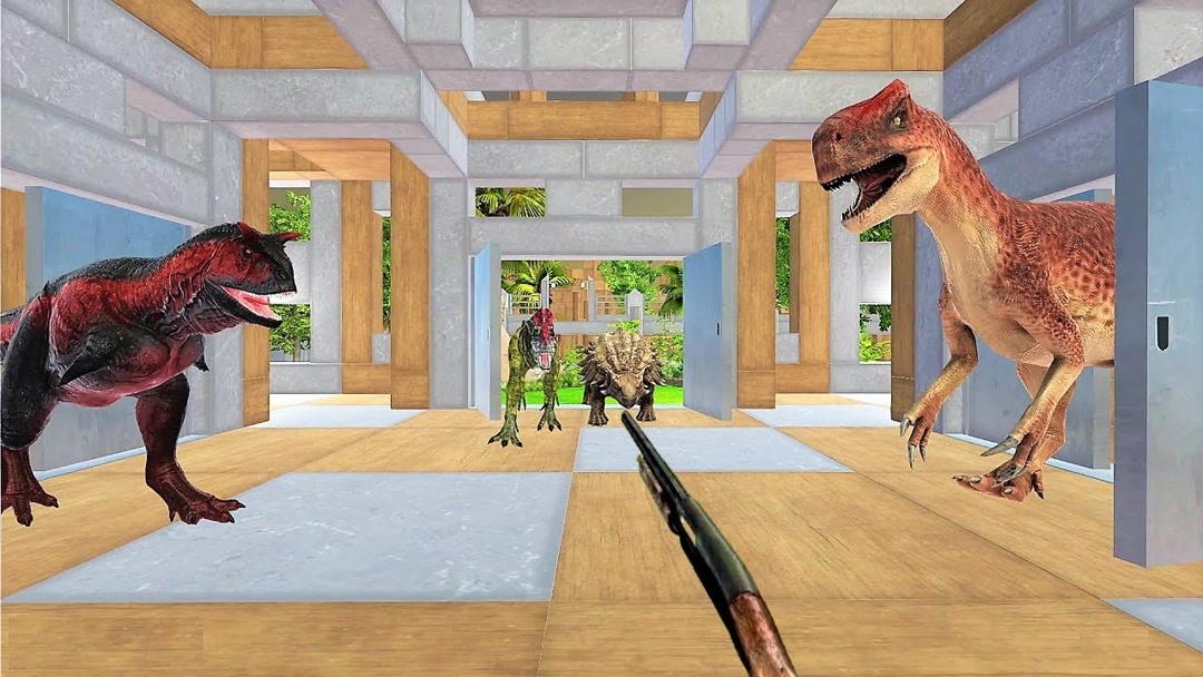 动物战争模拟器:10分钟的耐力生存挑战赛,接受恐龙的猛攻!