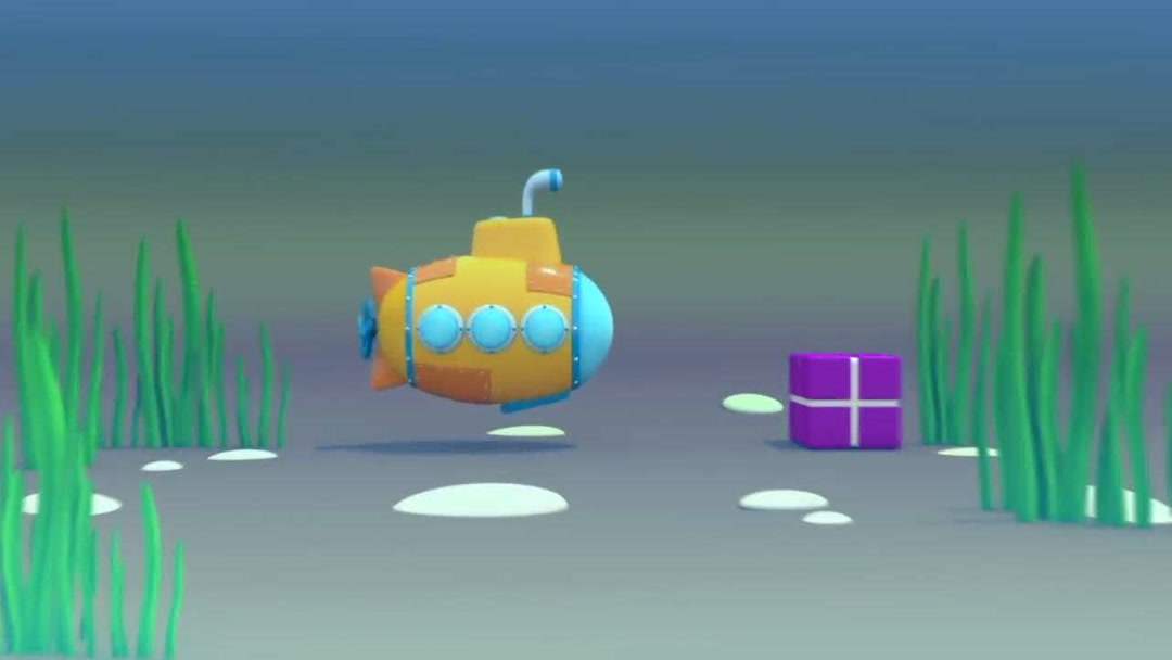 亲子益智动画片,汽车帮助潜水艇回到水里,最后它还做了什么呢?