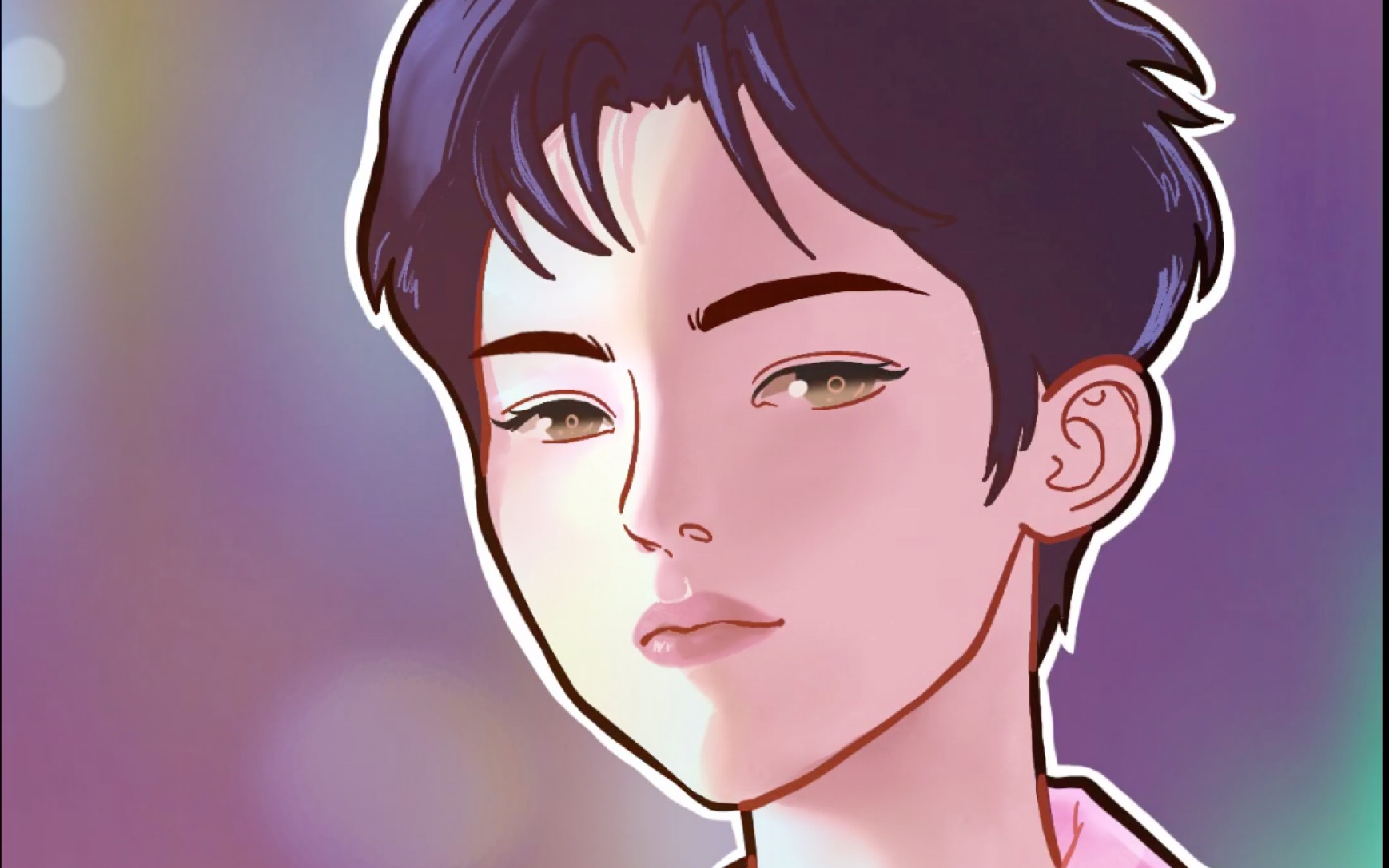 画蔡徐坤很简单的,说来就来