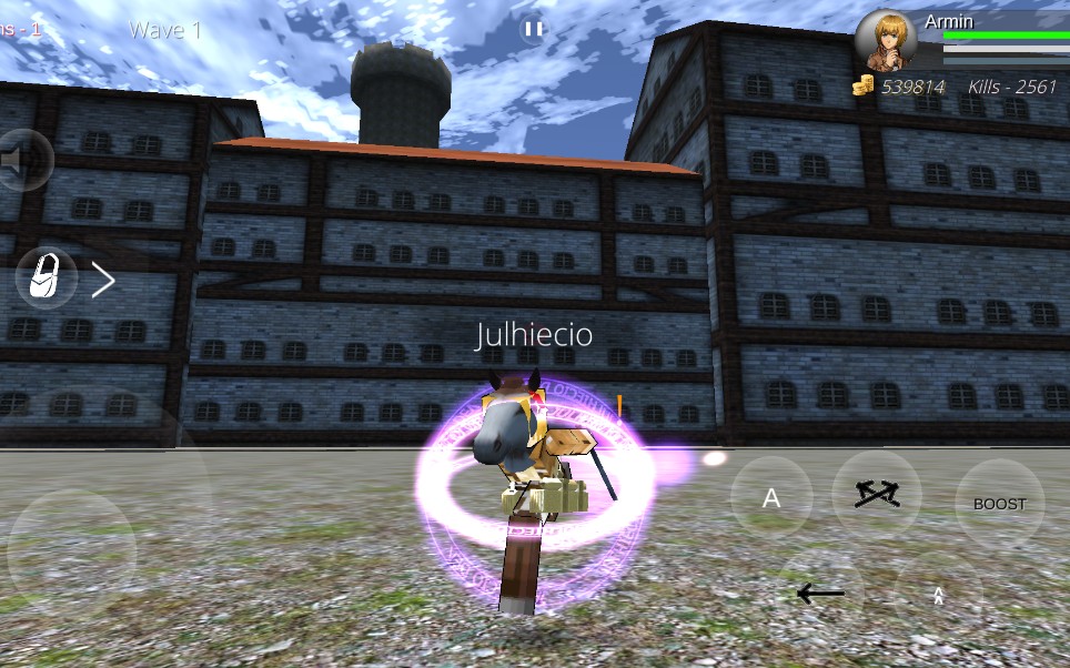 ...的巨人手游]我的世界版爱尔敏顶着个马头杀巨人,巨人手游代码教学