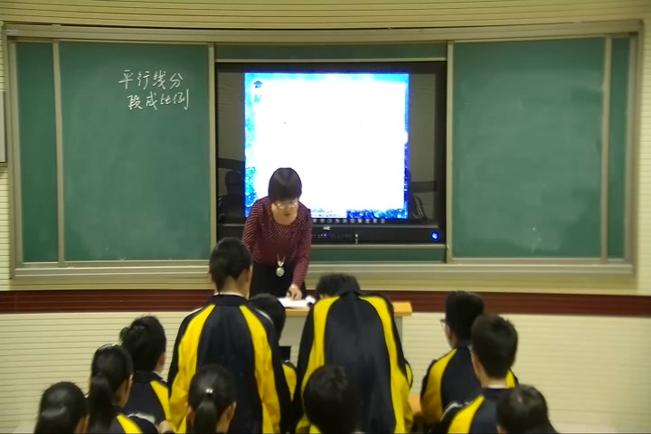 【获奖】冀教版初中数学九上《25.2平行线分线段成比例》[孟老师]【...
