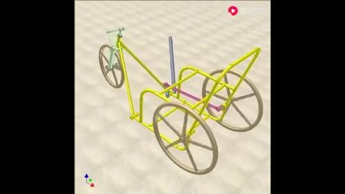 三轮车(精美机械动画,直观机械原理)