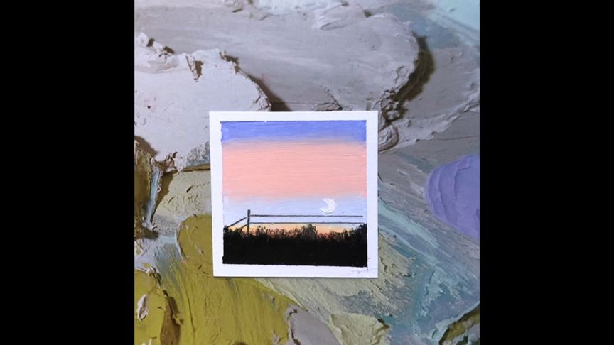 油画棒·画一个暑假 超级简单的油画棒风景教程