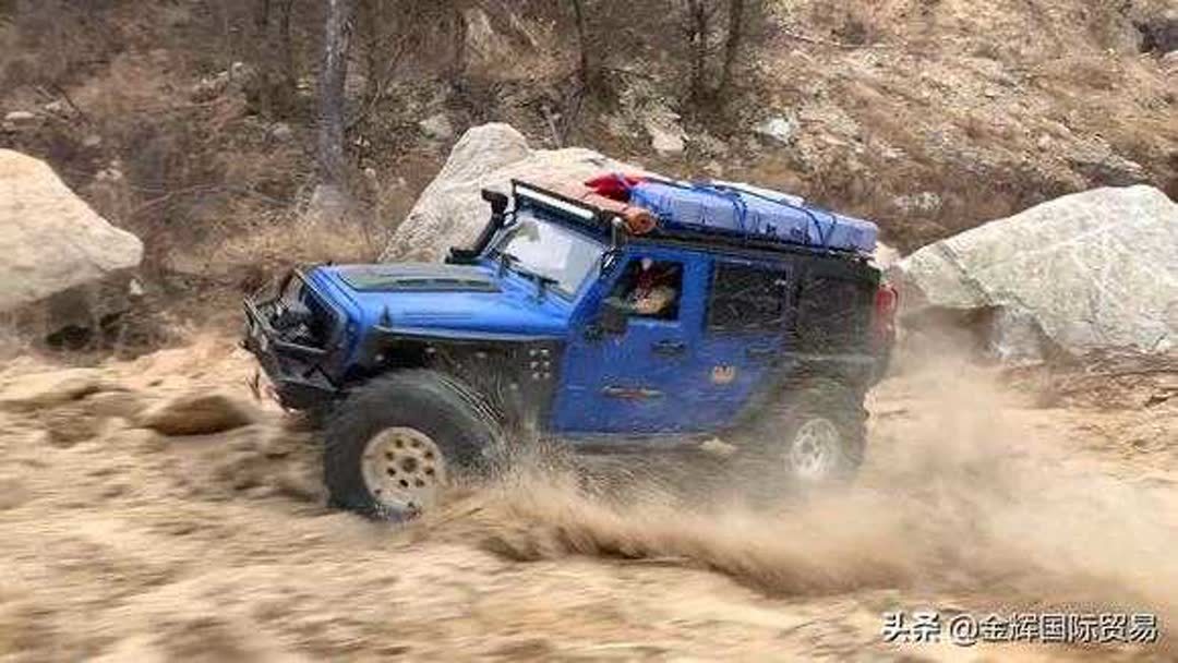 RC模型:jeep牧马人 越野路线穿越!