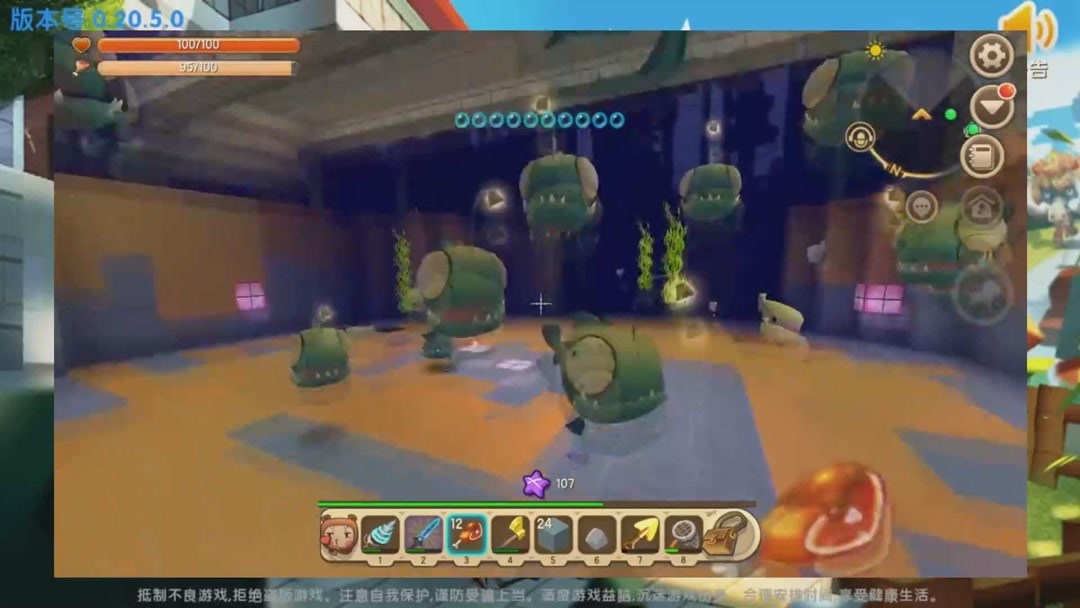 小宇迷你世界联机高级生存:我给灯笼鱼改善伙食,给它们鸡腿吃