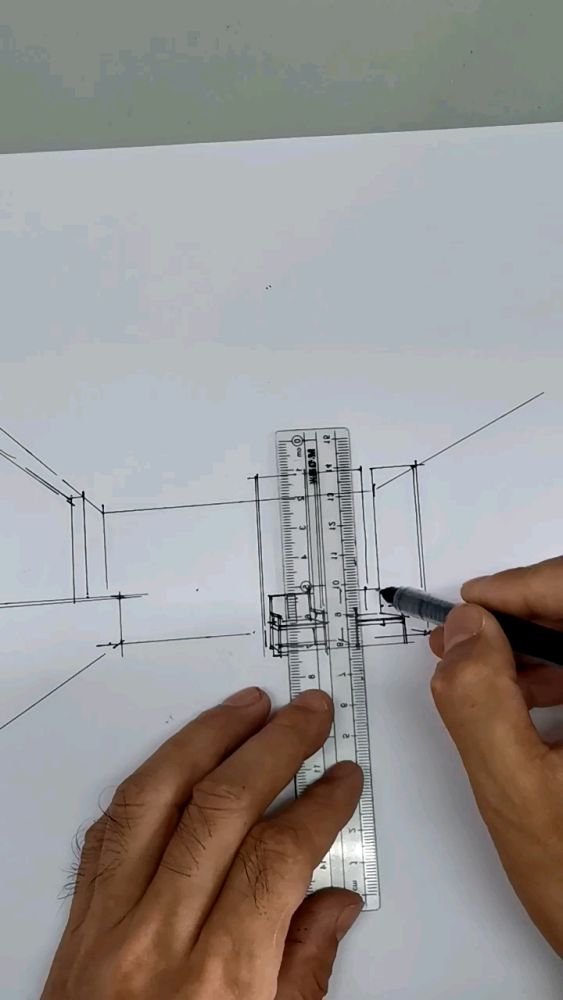 室内设计,手绘线稿。