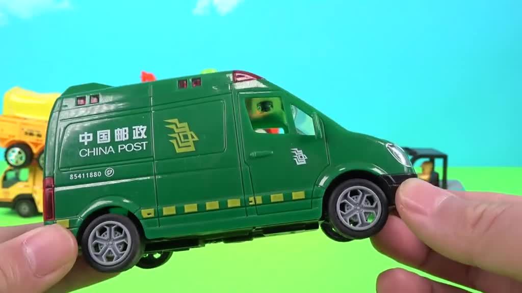 视频垃圾车交通救援车压路机工程汽车
