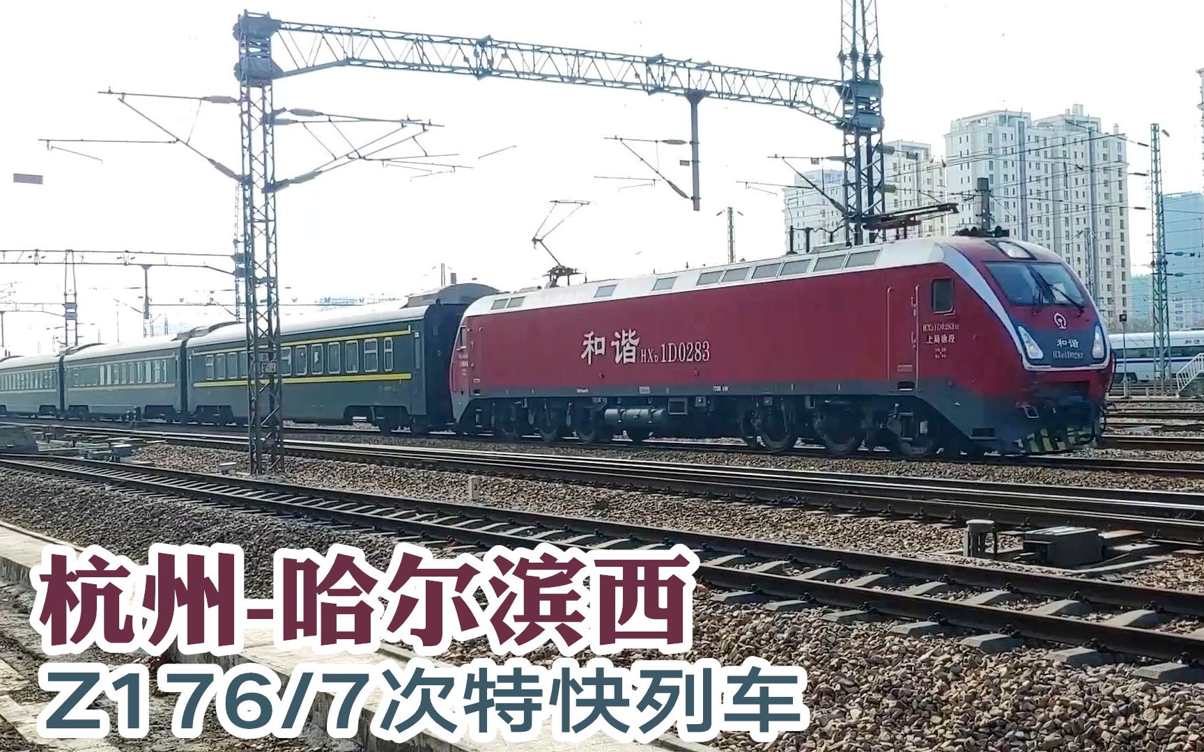 春运火车实拍:Z176次杭州开往哈尔滨西,全程要走26小时