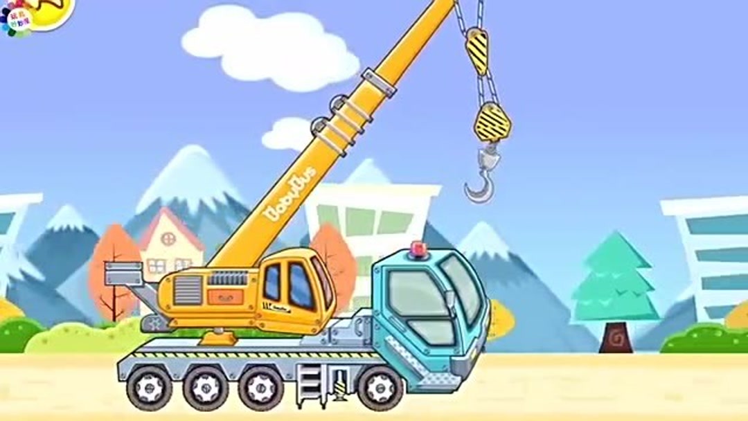 宝宝巴士认识工程车之吊车