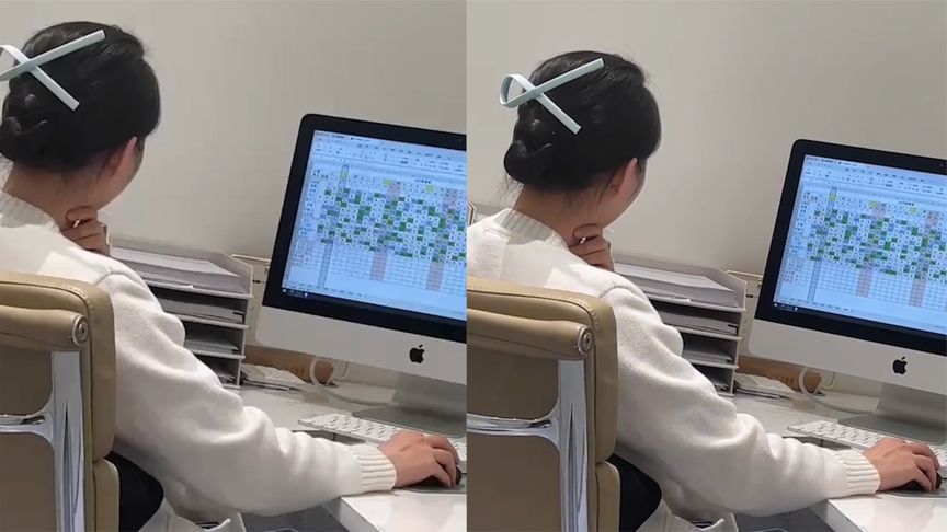 护士长给护士安排国庆节班次,紧盯排班表托腮陷入沉思,网友看笑