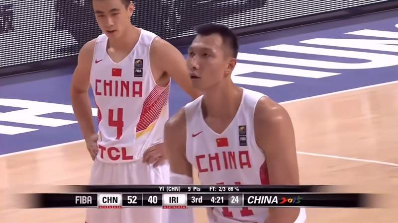 亚锦赛,中国男篮vs伊朗,那时候的中国男篮年轻充满活力!