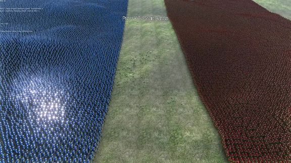 国外网友制作的终极史诗战斗模拟器,2万斯巴达vs 2万重骑士