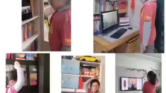 疫情期间也要举行升旗仪式,我们的小学生都是这样参加升旗的,少年强...