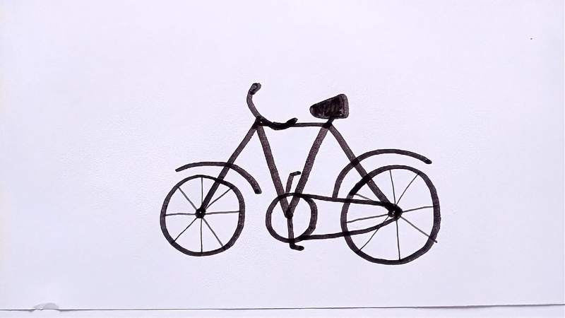 简单的自行车画法