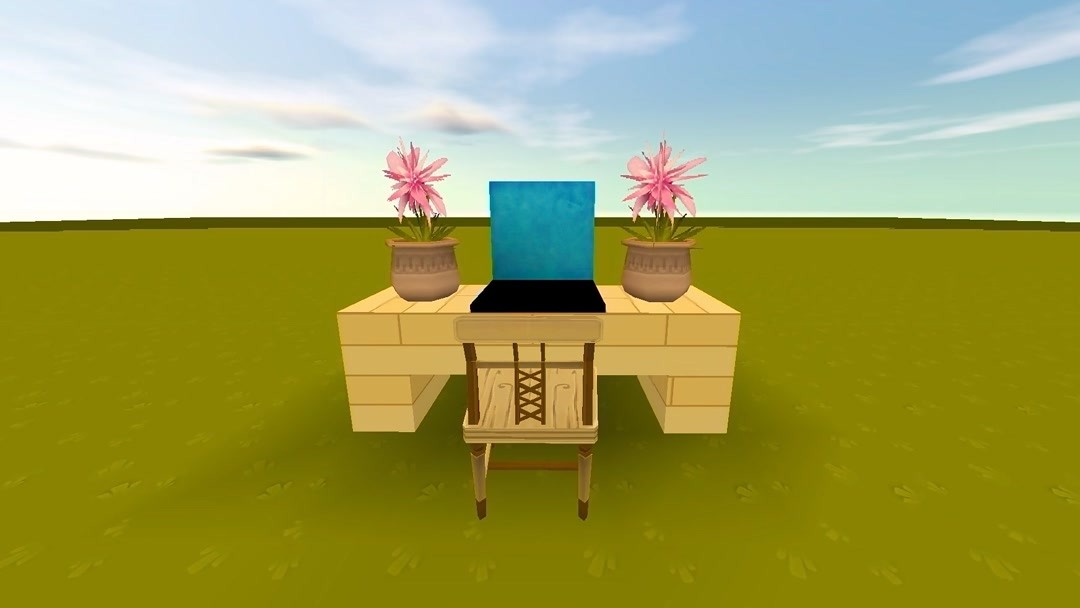 迷你世界 简单的迷你电脑制作教程 配上彤彤自制的电脑桌完美