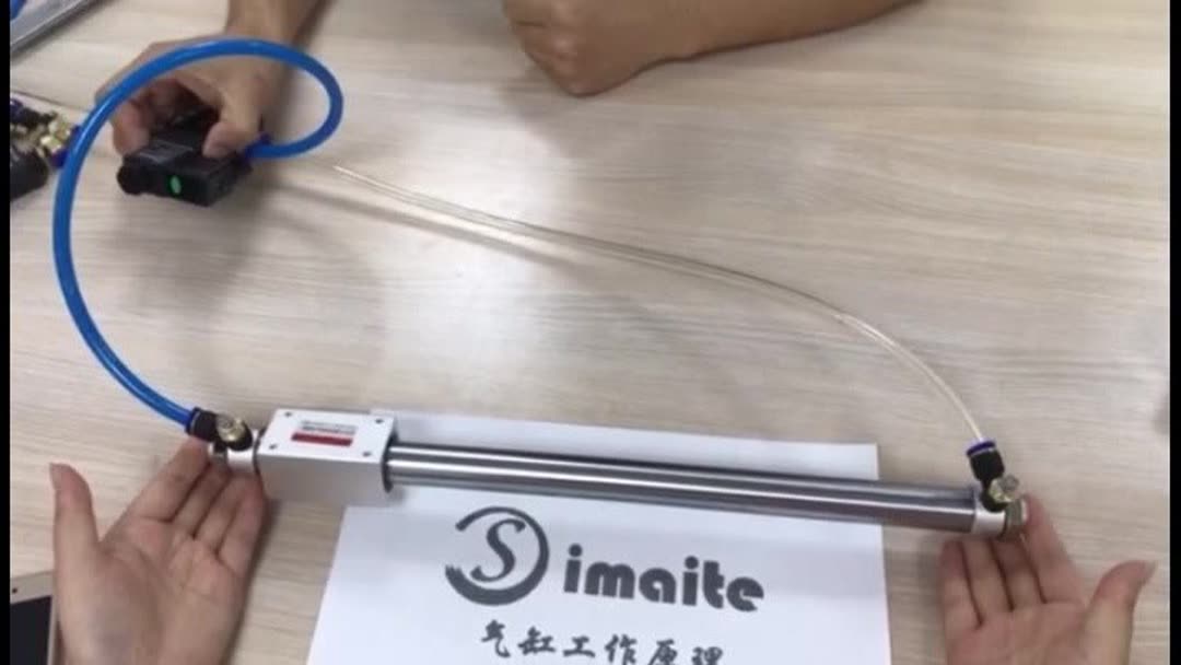 CY3R无杆气缸构成和工作动态讲解