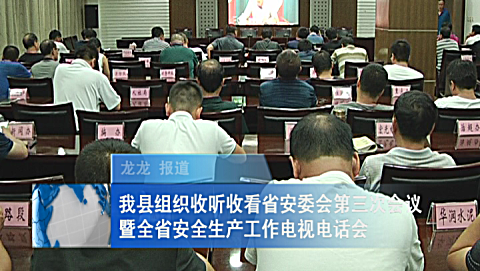 我县组织收听收看省安委会第三次会议暨全省安全生产工作电视电话会