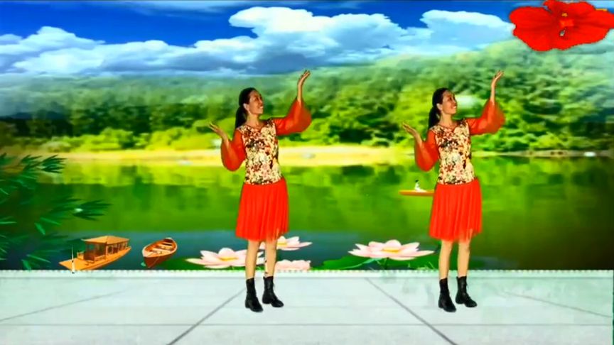 经典怀旧老歌《泉水叮咚响》优美抒情,装满美好回忆的舞蹈送给你
