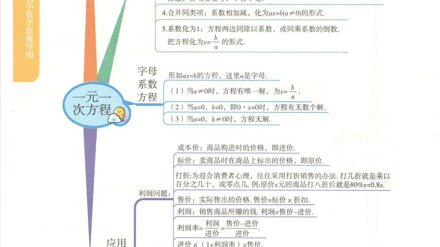 初中数学第9讲一元一次方程