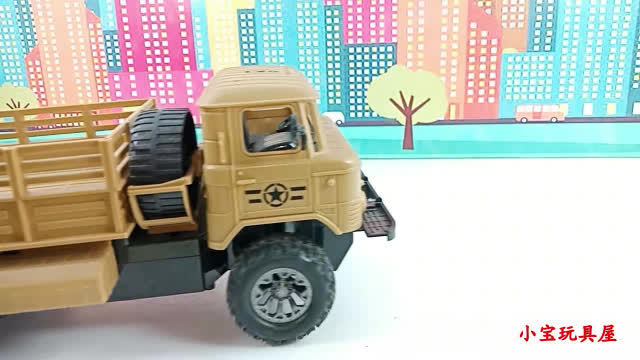 认识儿童遥控皮卡车玩具