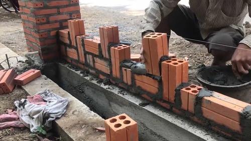 活了30年,第一次见这种砌砖方式,高手果然在民间!