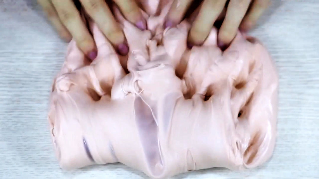 无硼砂无胶水,自制蓬松史莱姆,每戳一下都是一种享受,异常解压