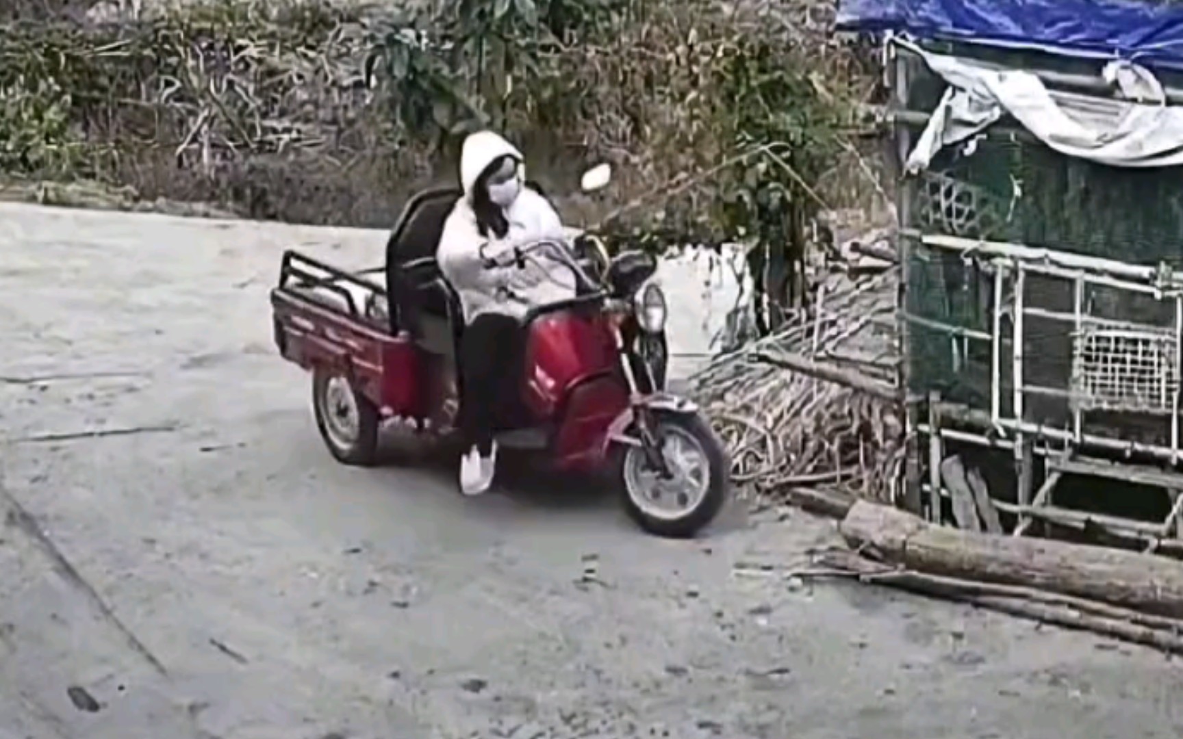 当代大学生在家骑电动三轮车现状