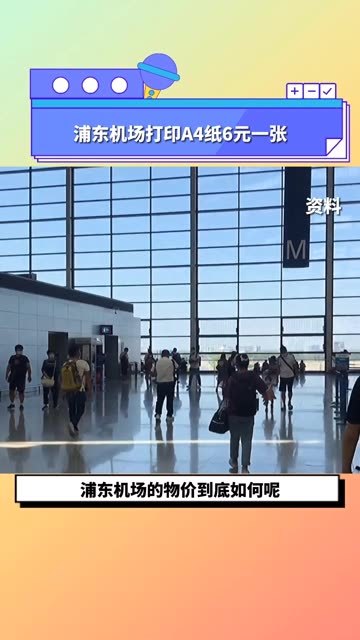 ...网友发视频称在机场服务台打印一张A4纸需要6元。15日,机场工作...