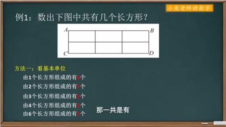 三年级奥数举一反三:图形计数之巧数长方形