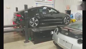 奥迪RS7车速测试,看那飞旋的车轮和微动的尾翼,让人心醉