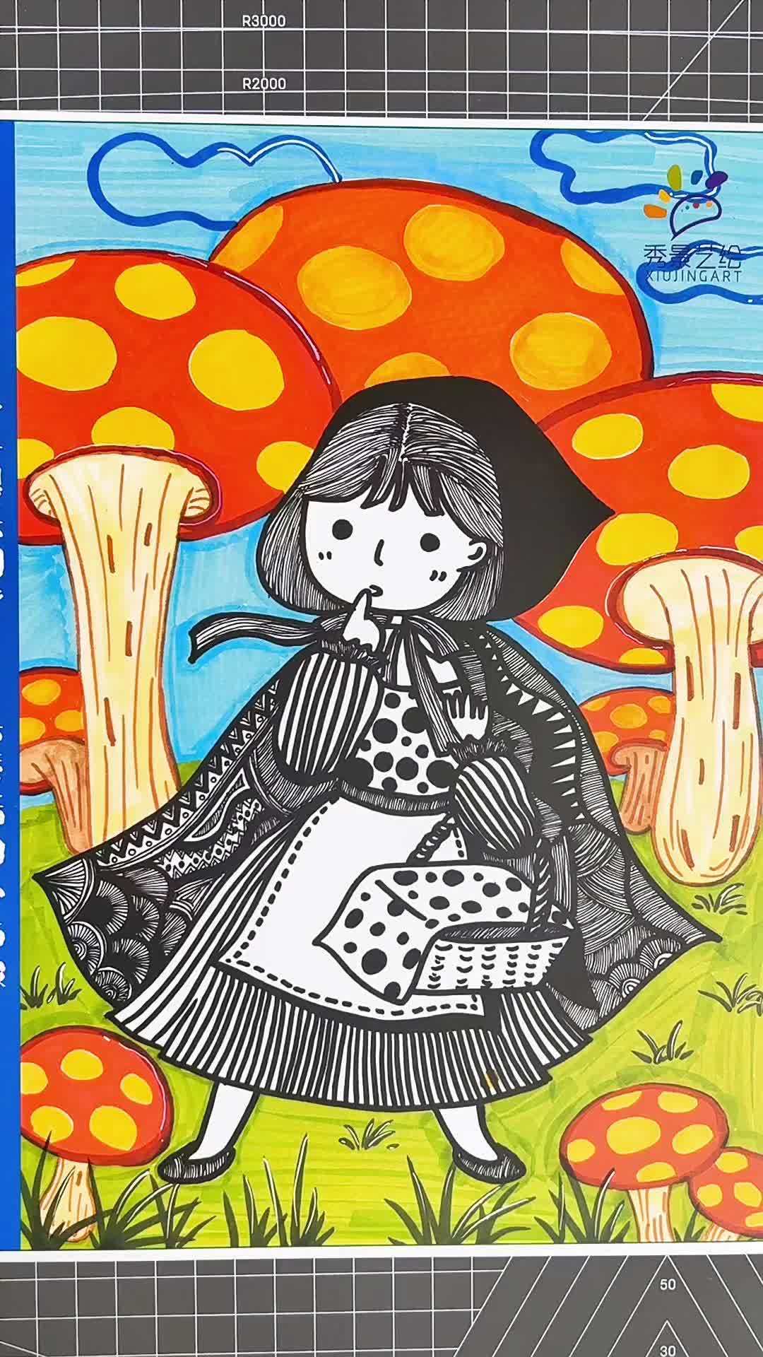 每一张都浮想联翩,超有趣的创意儿童画 线描篇~