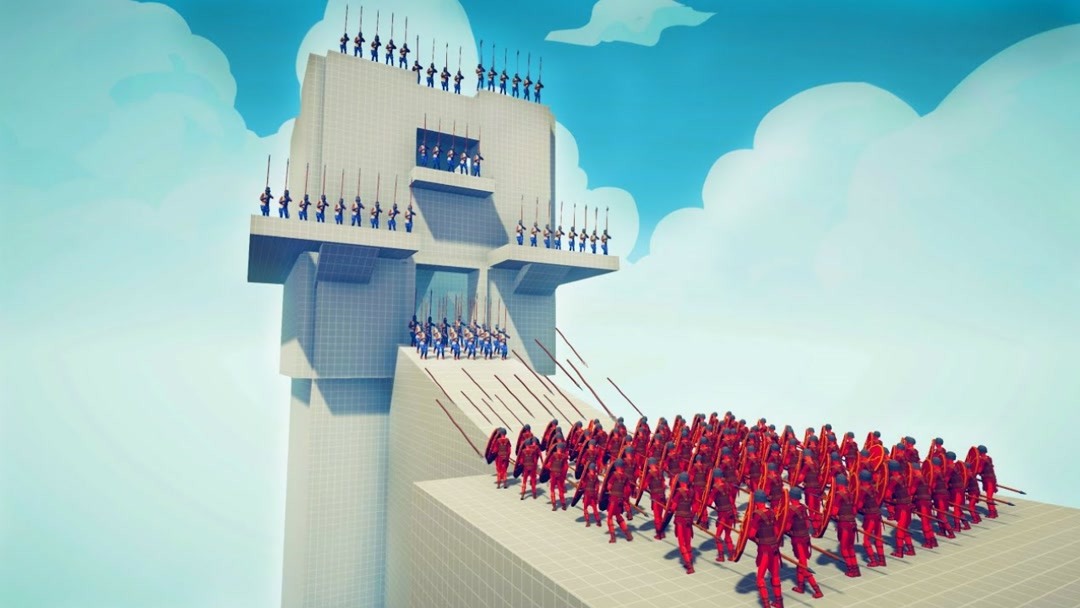 全面战争模拟器:100罗马士兵VS哨塔守卫军队