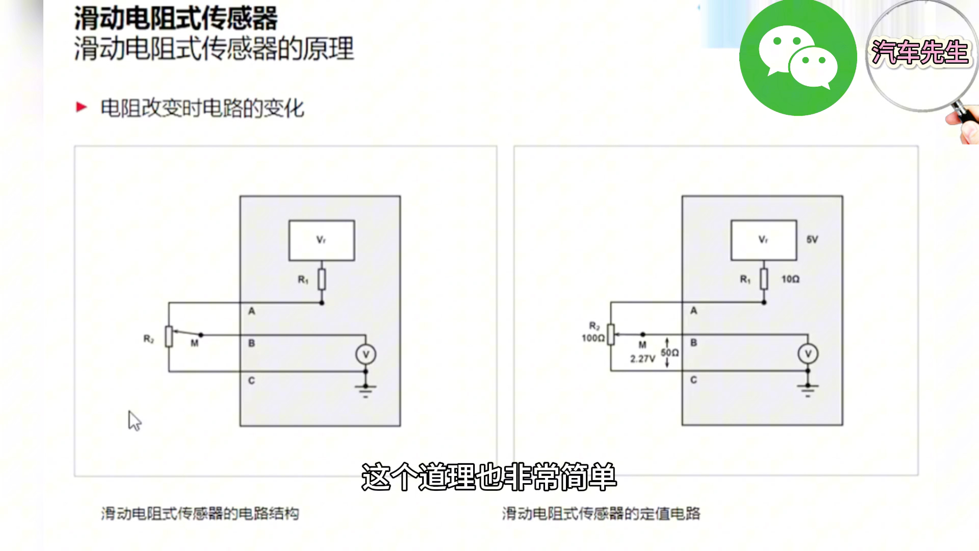 奥迪新车型技术培训 滑动电阻式传感器