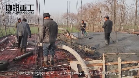 标准工地是这样做的,值得学习!河南农村商业街楼面施工