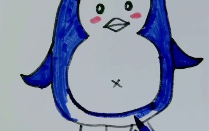 【简笔画】小企鹅show time～灵活的小手动起来～