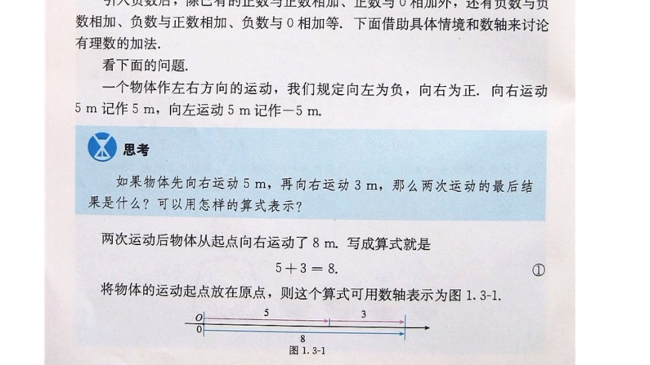 初中数学暑期预习,人教版七年级上册,有理数的加法如何处理