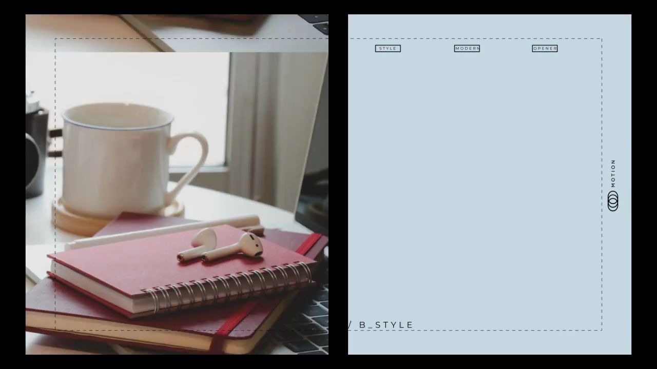 时尚简单的创意动画AE模板