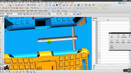 ug在模具设计的应用:来自体的曲线之等斜度曲线抽分模线用~速度收藏...