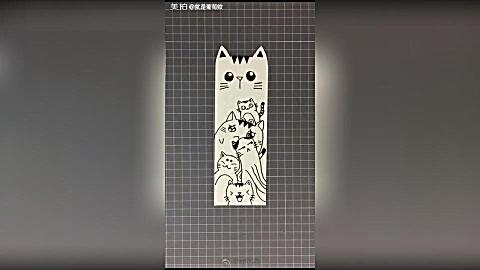 简笔画﹉猫咪书签