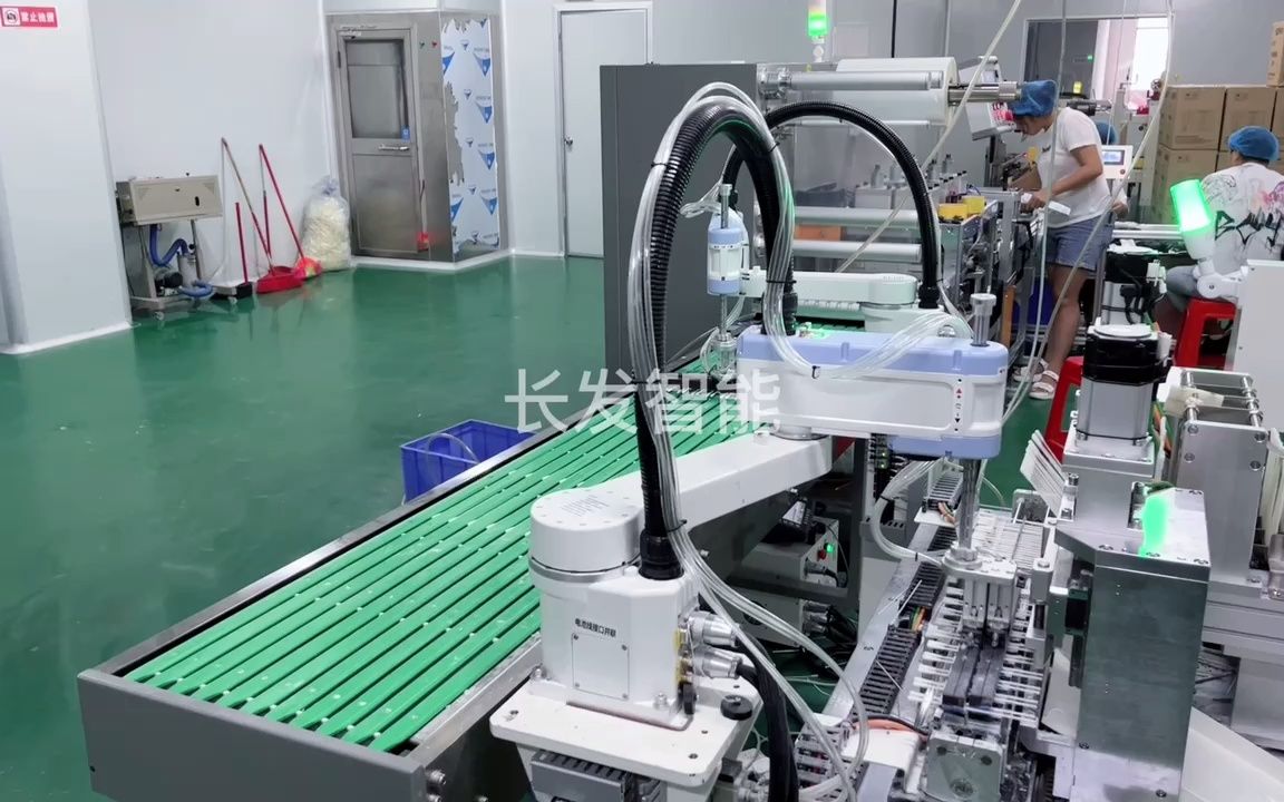 〔咽拭子包装机+机械手〕全自动鼻咽拭子包装机 600-800支/分钟